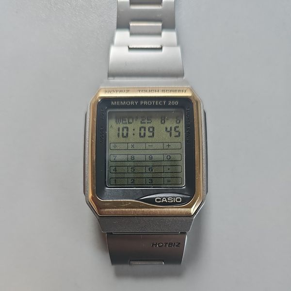 Casio VDB-3100 Hotbiz Rare Touch Screen Watch - Silver / Gold ...