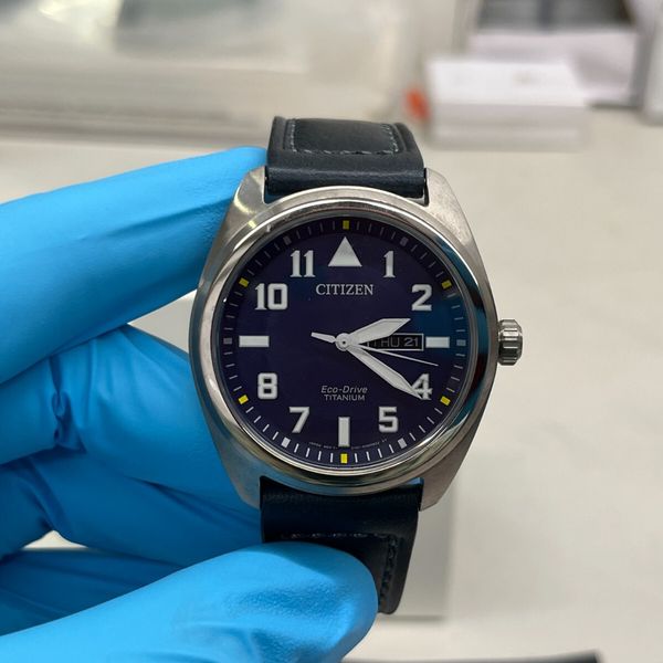 Citizen Men's Eco-Drive Weekender Garrison Silver-Tone Titanium Watch ...