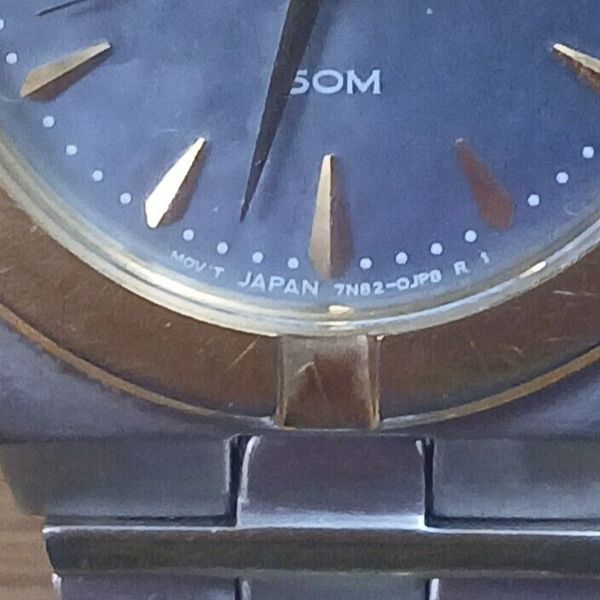 SEIKO 7N82-6F50 Ladies Quartz Watch Blue Mother-of-Pearl Dial ...