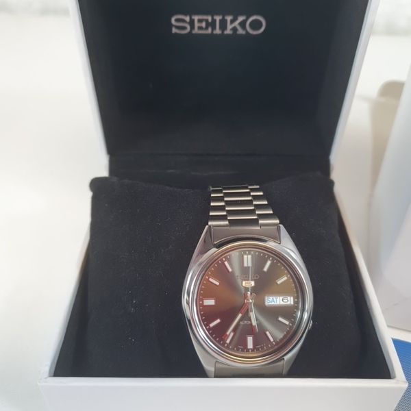 Unisex Analogue Seiko Black Dial Automatic Watch SNXS79K In Box ...