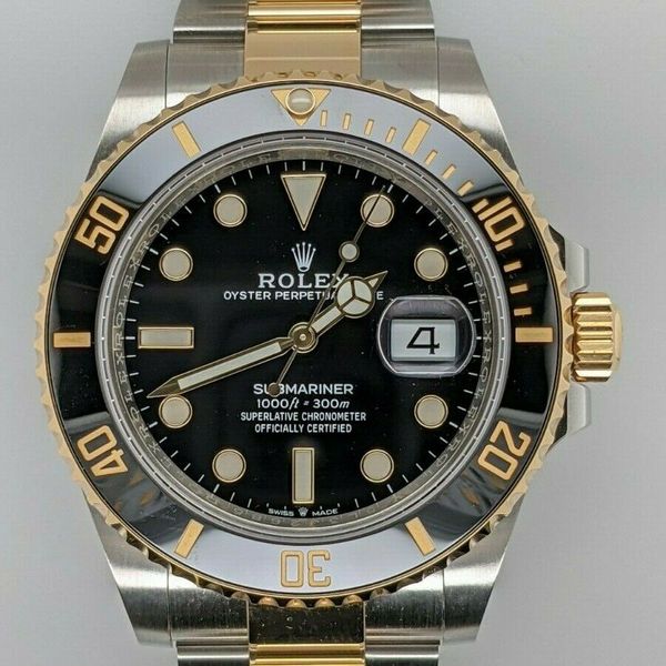 2020 Rolex Submariner 126613LN 18K Gold & Steel Watch - Box & Papers ...