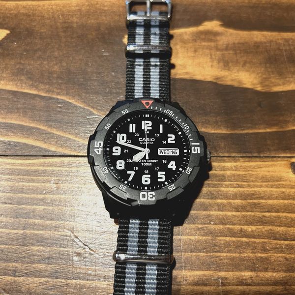 Casio MRW-200H Hydromodded Oil Filled Watch w/ NATO Strap Modded ...