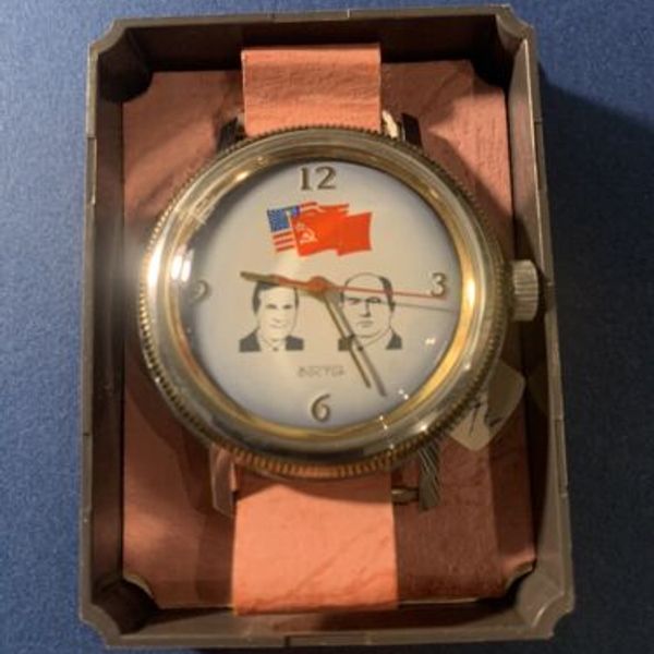 VOSTOK Bush & Gorbachev Watch Helsinki Summit Vintage USSR/Russia ...