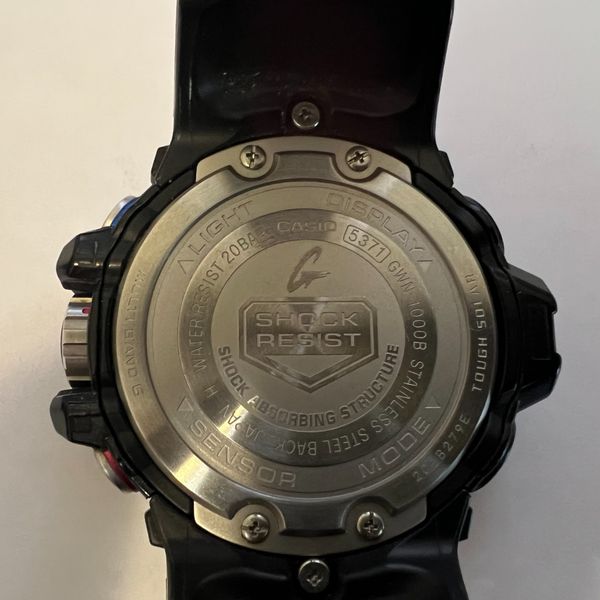 CASIO G-SHOCK GULFMASTER GWN-1000B-1AJF Tough Solar Black Men's Watch ...