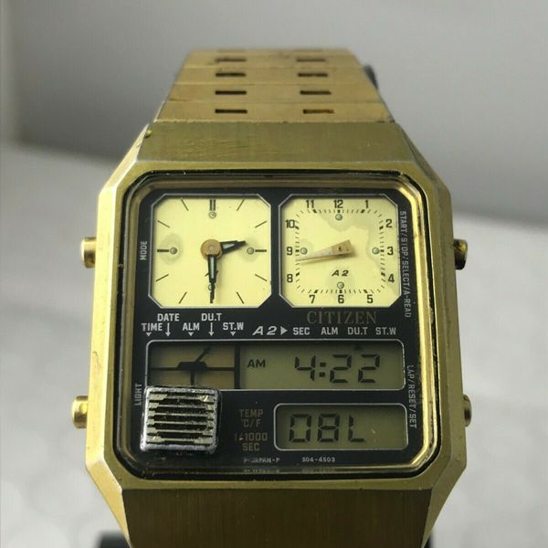 Vintage CITIZEN ANA-DIGI TEMP WATCH 8980 | WatchCharts Marketplace