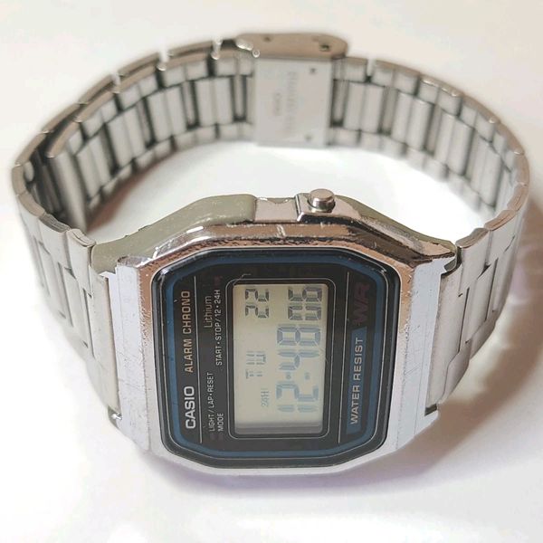 Casio Digital Wristwatch 593 A158W Water Resistance | WatchCharts ...