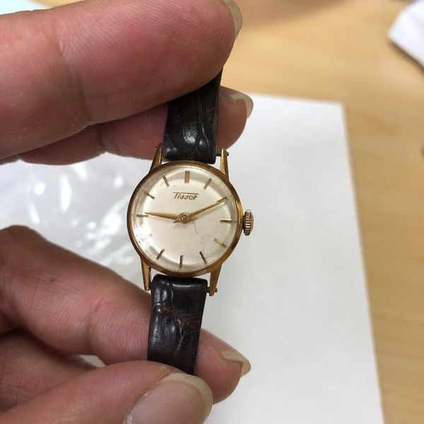 Reserved Tissot Vintage Watch Manual Women's Silver Dial Swiss Round ...