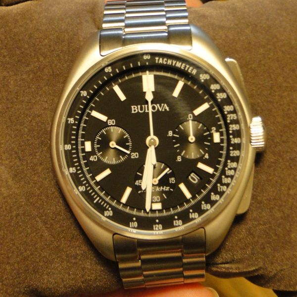 Bulova Men's Archive Lunar Pilot 6-Hand Stainless Steel Sapphire ...