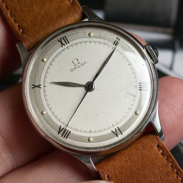 Vintage Omega Ref 2324/9 Two Tone Bicolor Dial Serviced 1940 ...