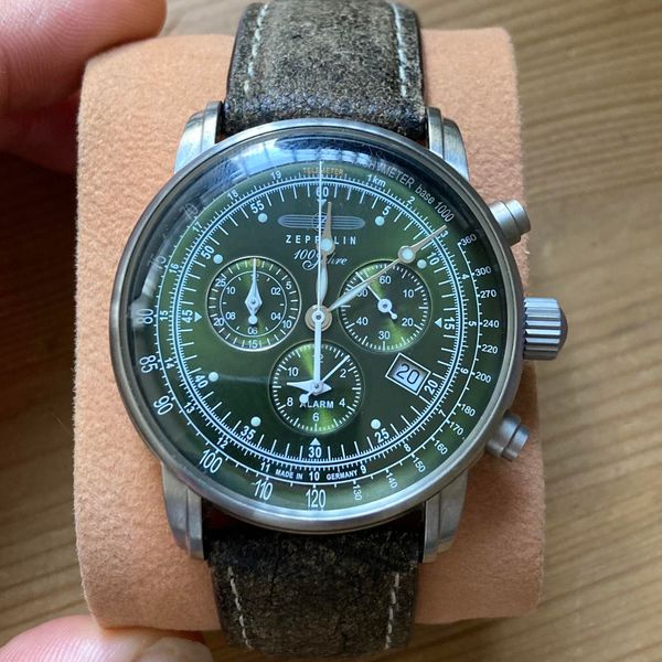 [WTS] Zeppelin 100 Jahre Green Chronograph | WatchCharts