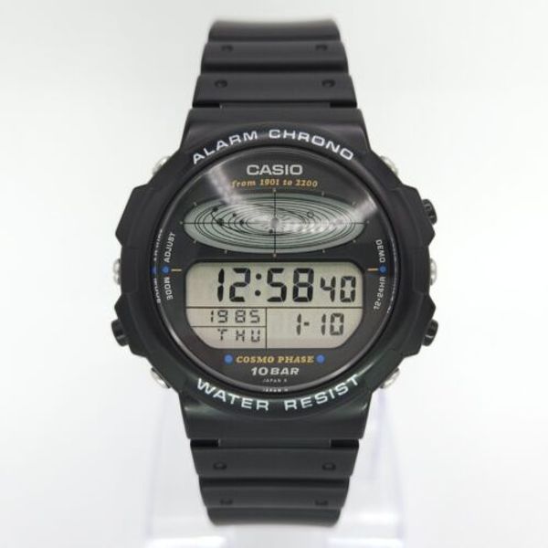 CASIO CGW-50 COSMO PHASE 100M VINTAGE DIGITAL WATCH JAPAN 1985 ...