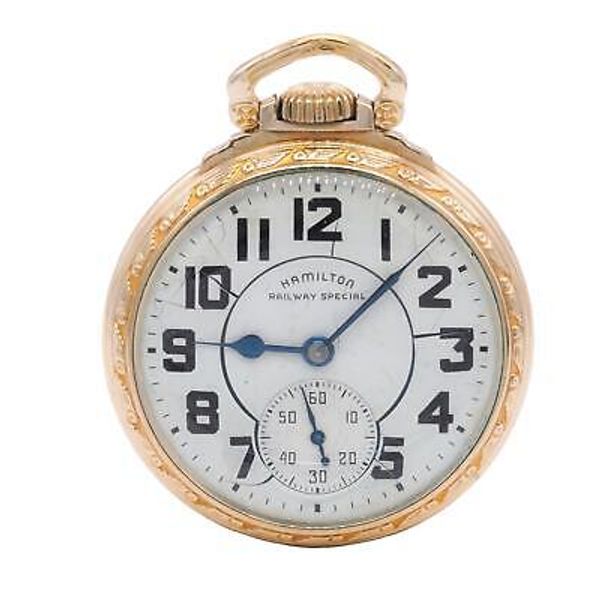 Hamilton Railway Special 10k Gold Filled 992 Grade 21 Jewels Pocket ...