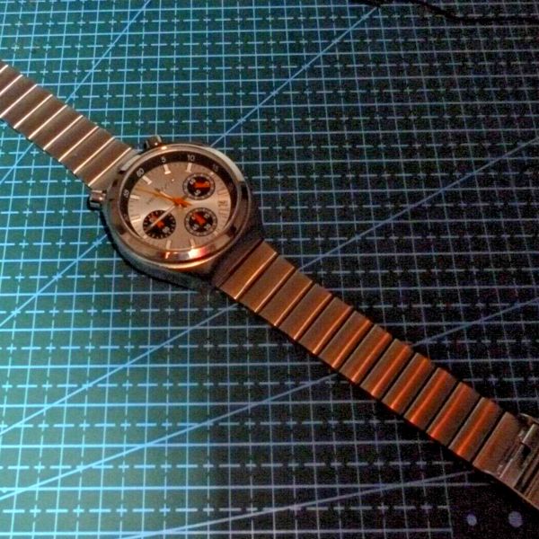 Men's Vintage Citizen Style BullHead Mini Focus Chronograph Watch New ...