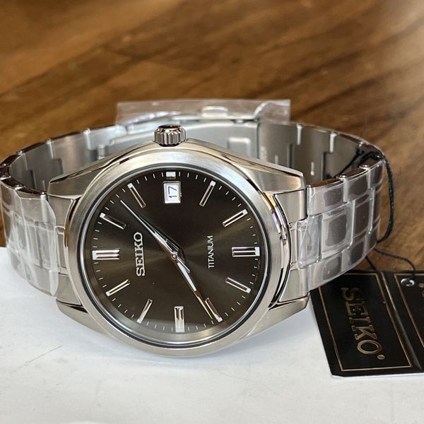 SEIKO Quartz ESSENTIALS Titanium 40.2 mm Men's Watch - SUR375 MSRP ...