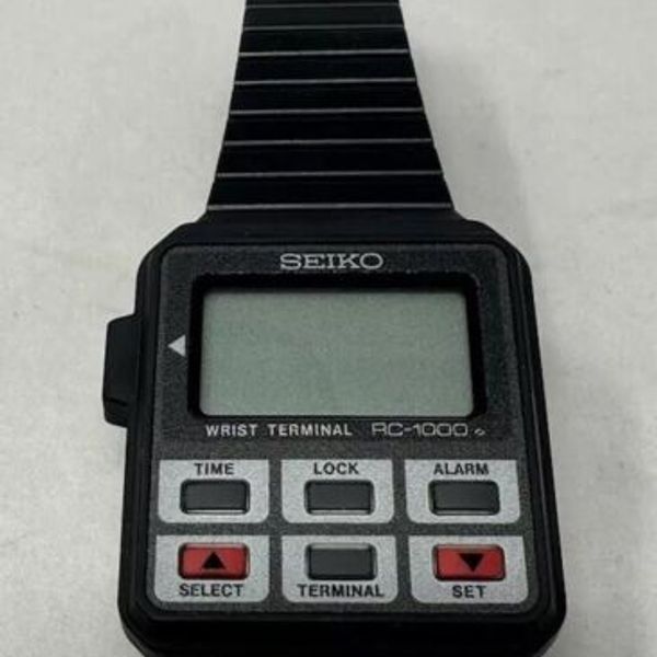 VTG SEIKO WRIST TERMINAL WATCH RC-1000 COMPUTER POWER - Untested CLEAN ...