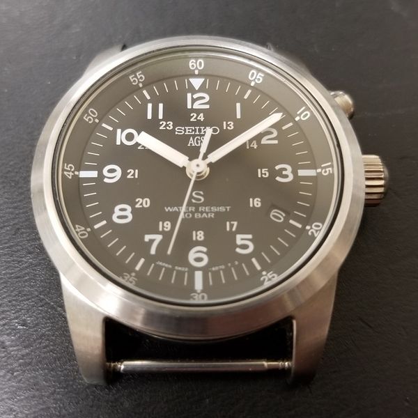 Seiko SUS AGS/Kinetic field watch 5M22-6C20 | WatchCharts Marketplace