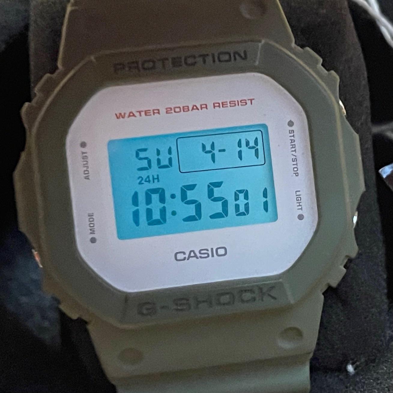 [WTS] Casio G-Shock DW-5600M-3 Khaki Green Earth Tones Square Digital ...