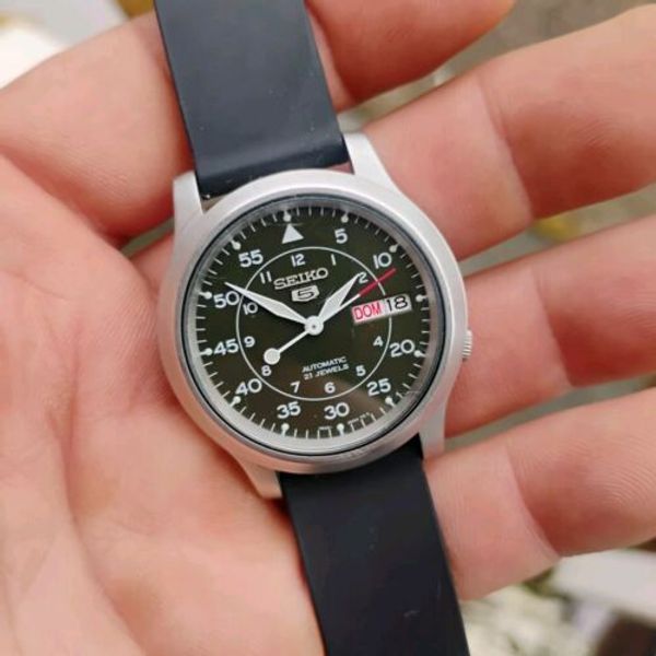 Seiko 5 Military Automatic Day/ Date Mens Watch | WatchCharts Marketplace