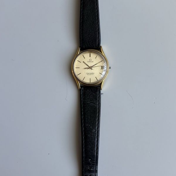 Omega Seamaster Quartz 1337 Watch Leather Strap Spares Repair ...