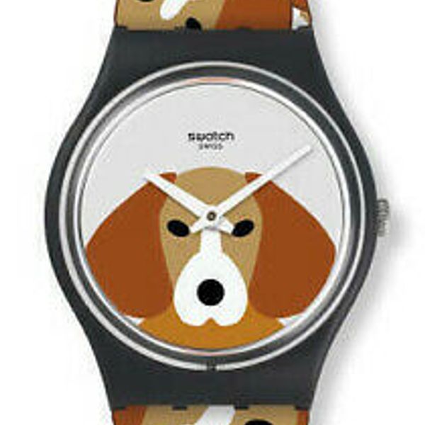Swatch watch fox the dog gm188 new with original box | WatchCharts ...
