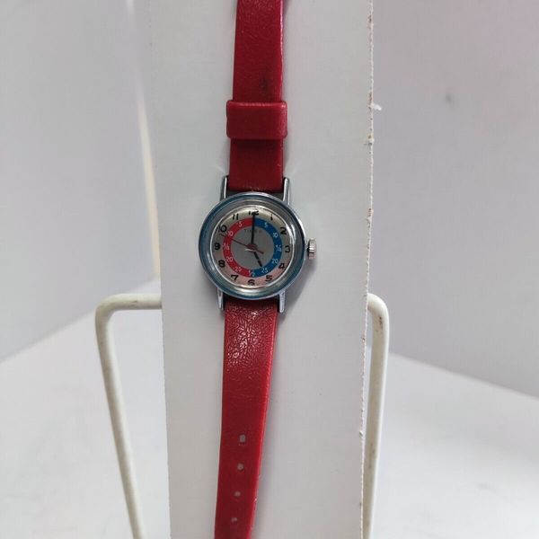 Rare Vintage Timex Time Teacher Childs Wristwatch - Wind Up - Requires ...
