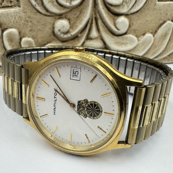 Vintage Hamilton Model 9812 Teamster Local 705 Watch Working ...