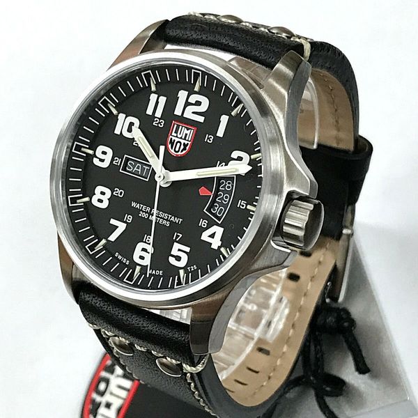 Luminox A.1828 Field Time Date Stainless Black series 1820 Men's Watch ...