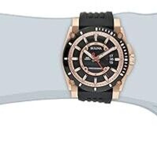 Bulova Precisionist Rose Gold Carbon Fiber Dial 262 kHz 300M Diver ...