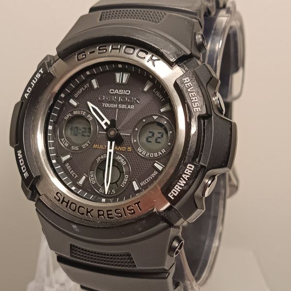 Casio G-Shock AWG-100 (4765) Tough Solar multi Band 5 Black Watch ...