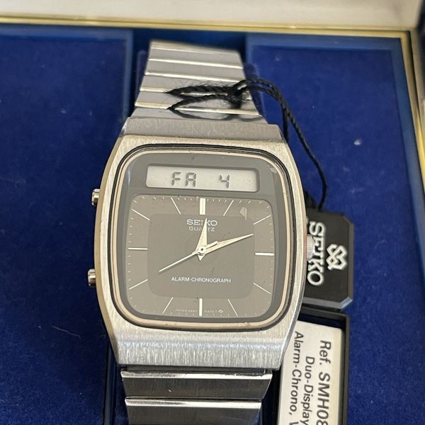 Vintage Seiko H557-532A Analog Digital Quartz Gents Watch Rare 1984 ...
