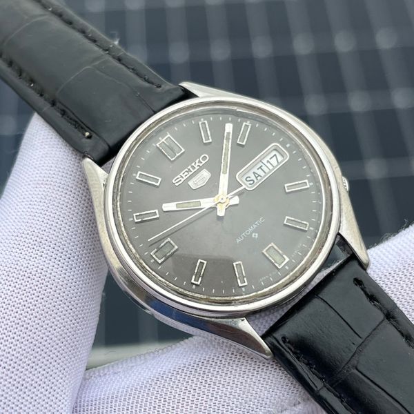 Vintage Seiko 5 Automatic Beautiful Black Dial Japan Made Menâ s Watch 6309-8230 | WatchCharts ...