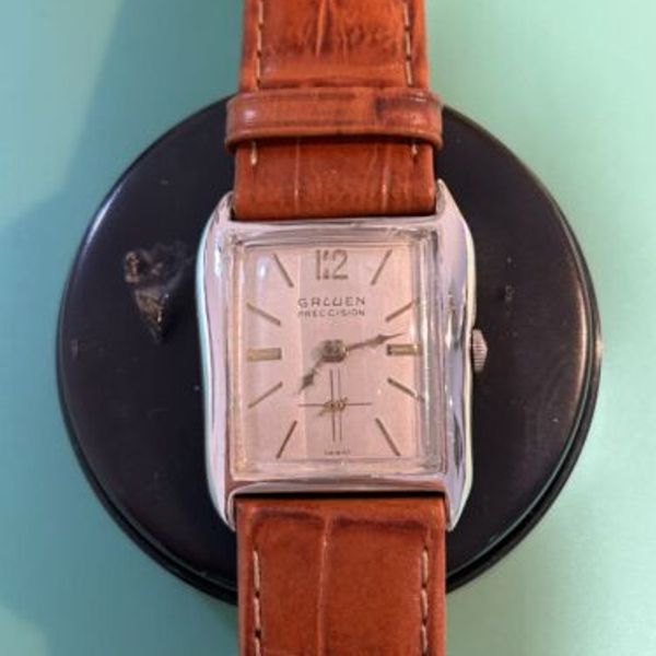 Vintage Gruen Precision manual wind watch. 17 jewels Gruen 202 movement ...