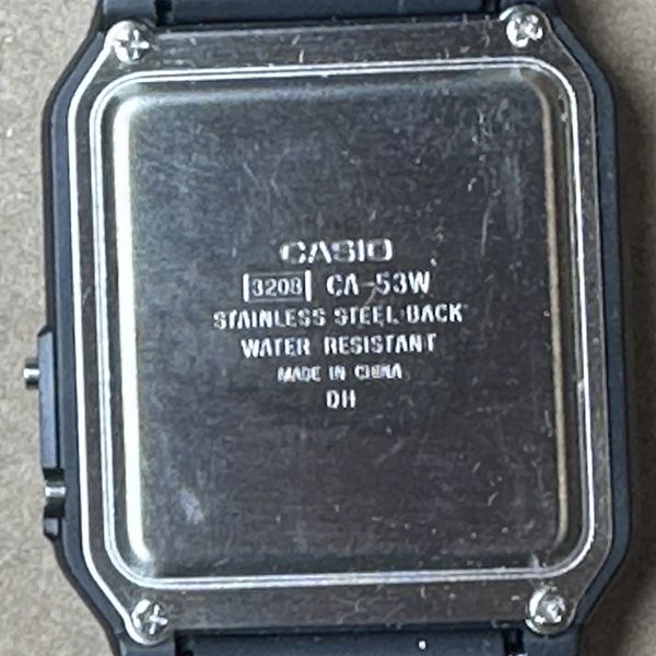 Casio Men's Vintage CA-53W-1CR Calculator Watch | WatchCharts Marketplace