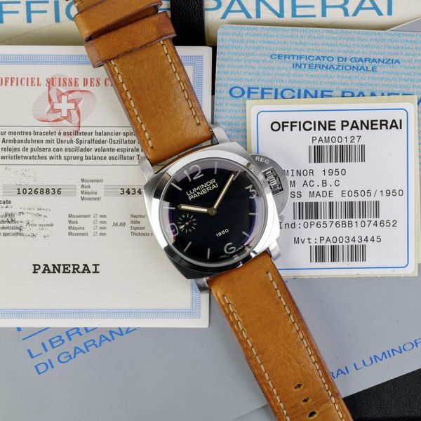[$14,750 USD] FS: Panerai Luminor Limited Edition 1950 PAM 127 "Fiddy ...