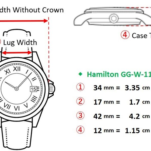 [Near MINT] HAMILTON GG-W-113 Black Dial 34mm Manual Winding MILITARY ...