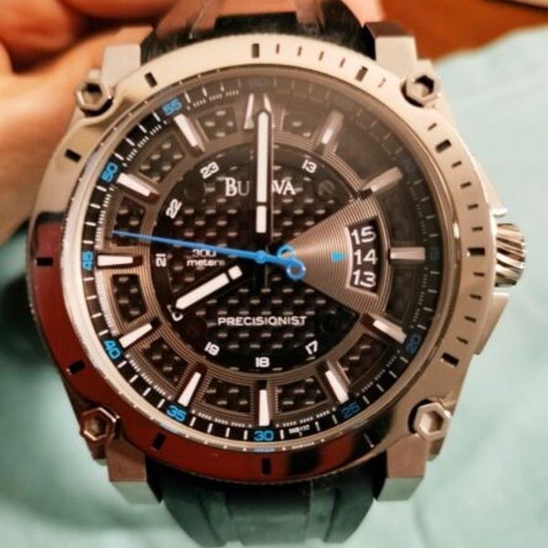 Bulova Precisionist C877700 300 Meters Titanium W.R Men's Analog ...