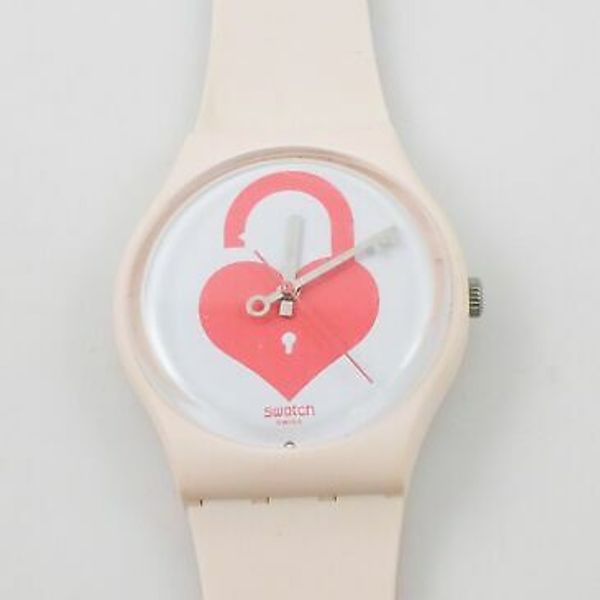 Swatch Swiss IS45 2015 Plastic Patented WR Unlock My Heart Fashion ...