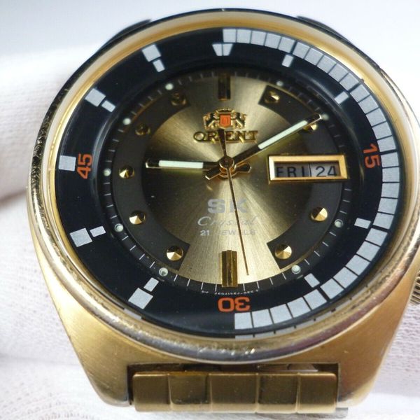 â ORIENT SK Crystal Star King KD Vintage Automatic 21 jewels Japan Men ...