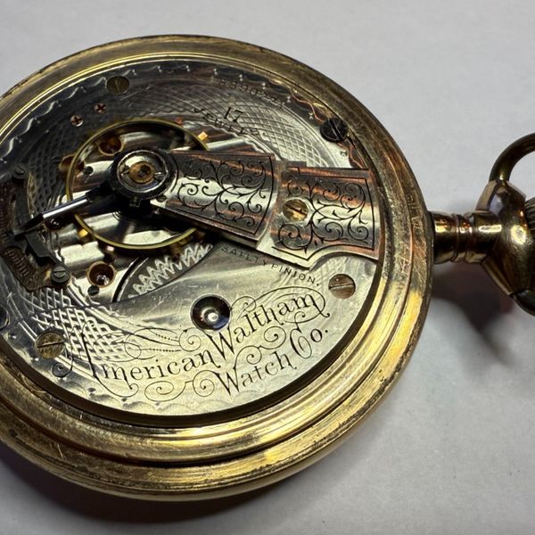 1912 Waltham Gold Grade 825 Model 1883 17 Jewel Men's 18S Pocket Watch ...