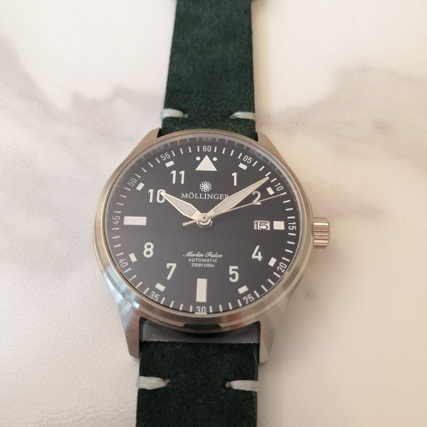 Mollinger Merlin Falco pilot watch [$150 USD] | WatchCharts Marketplace