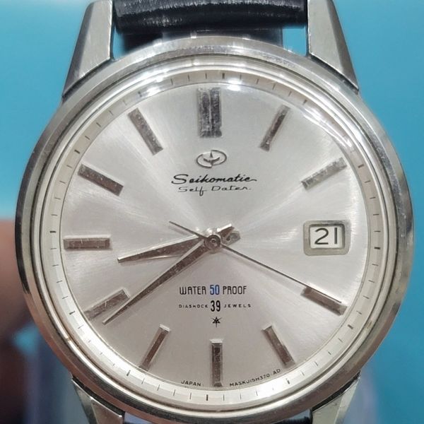 VINTAGE SEIKO SEIKOMATIC SELF DATER 39J AUTOMATIC MENS WATCH ...