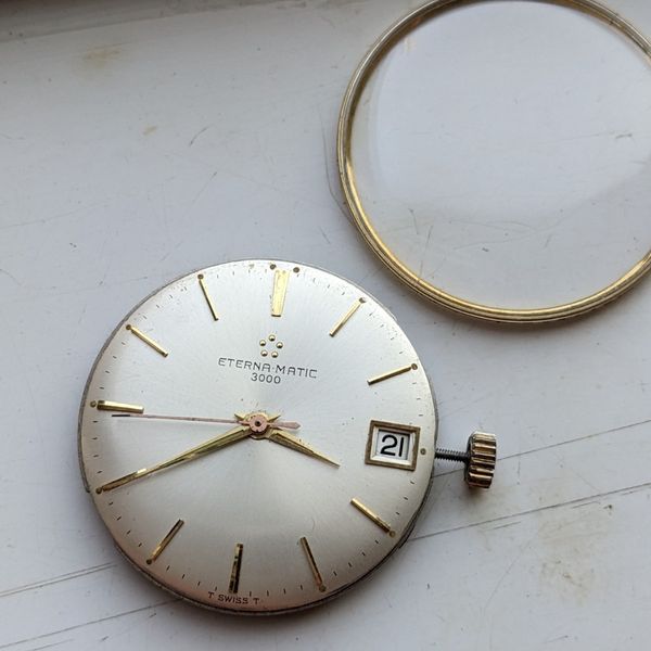 ETERNA-MATIC 3000 Watch Movement De Luxe Cal.1466U Automatic Slim ...