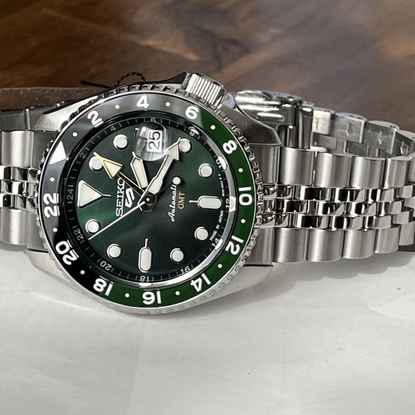SEIKO 5 SKX SPORT Automatic Green GMT Stainless Men's Watch - SSK035 ...