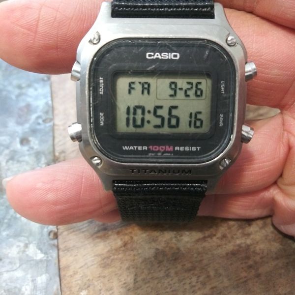 Vintage Rare Casio TW-7000 548 Titanium Japan 100M Alarm Chronograph ...