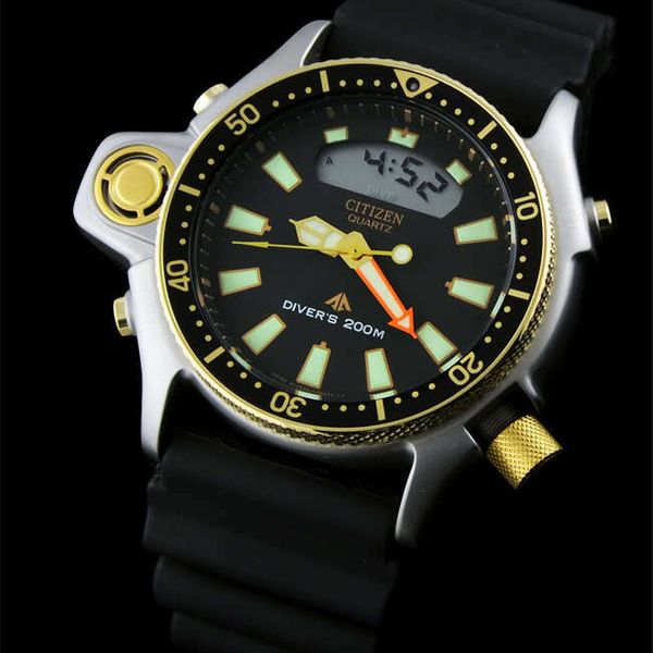 Citizen Promaster Aqualand JP2004 vintage watch two tone diver's 200m ...