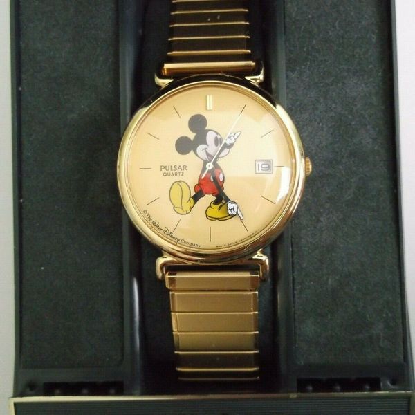 Seiko Pulsar Men's MICKEY MOUSE Analogue Date Watch in Original Box ...