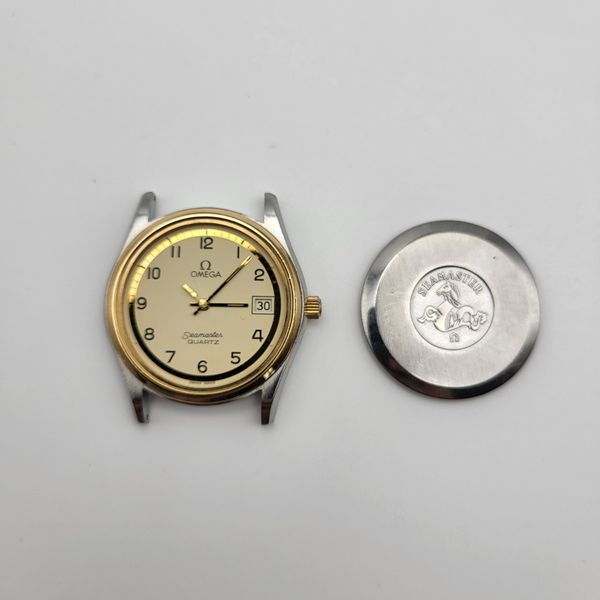 Vintage Omega Seamaster Cal 1425 Quartz Swiss 34mm Watch Spare or ...