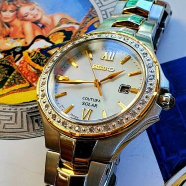 Seiko Coutura Solar Diamond Ladie's Watch Ref. SUT240 Sapphire Crystal Cal.V137 | WatchCharts ...