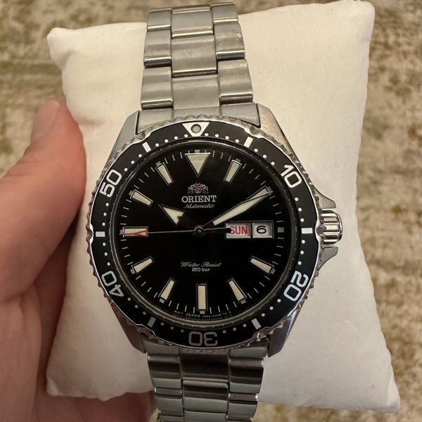 Orient Kamasu Automatic Dive Watch with Black Dial | WatchCharts ...