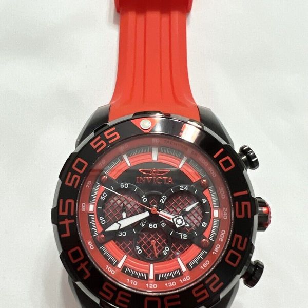 INVICTA Speedway Chronograph Tritnite Watch Model 26310 Red Black ...